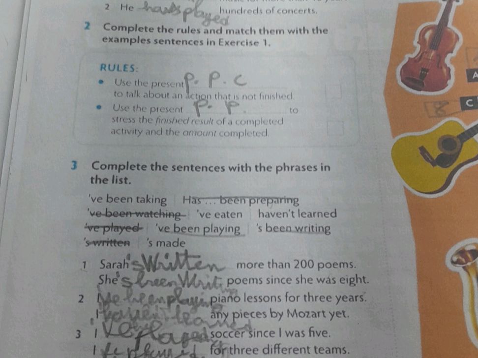 2 Complete the rules and match them with the | StudyX