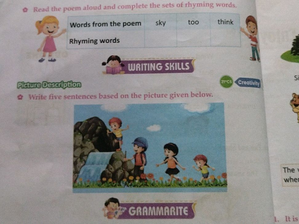 Read the poem aloud and complete the sets of | StudyX