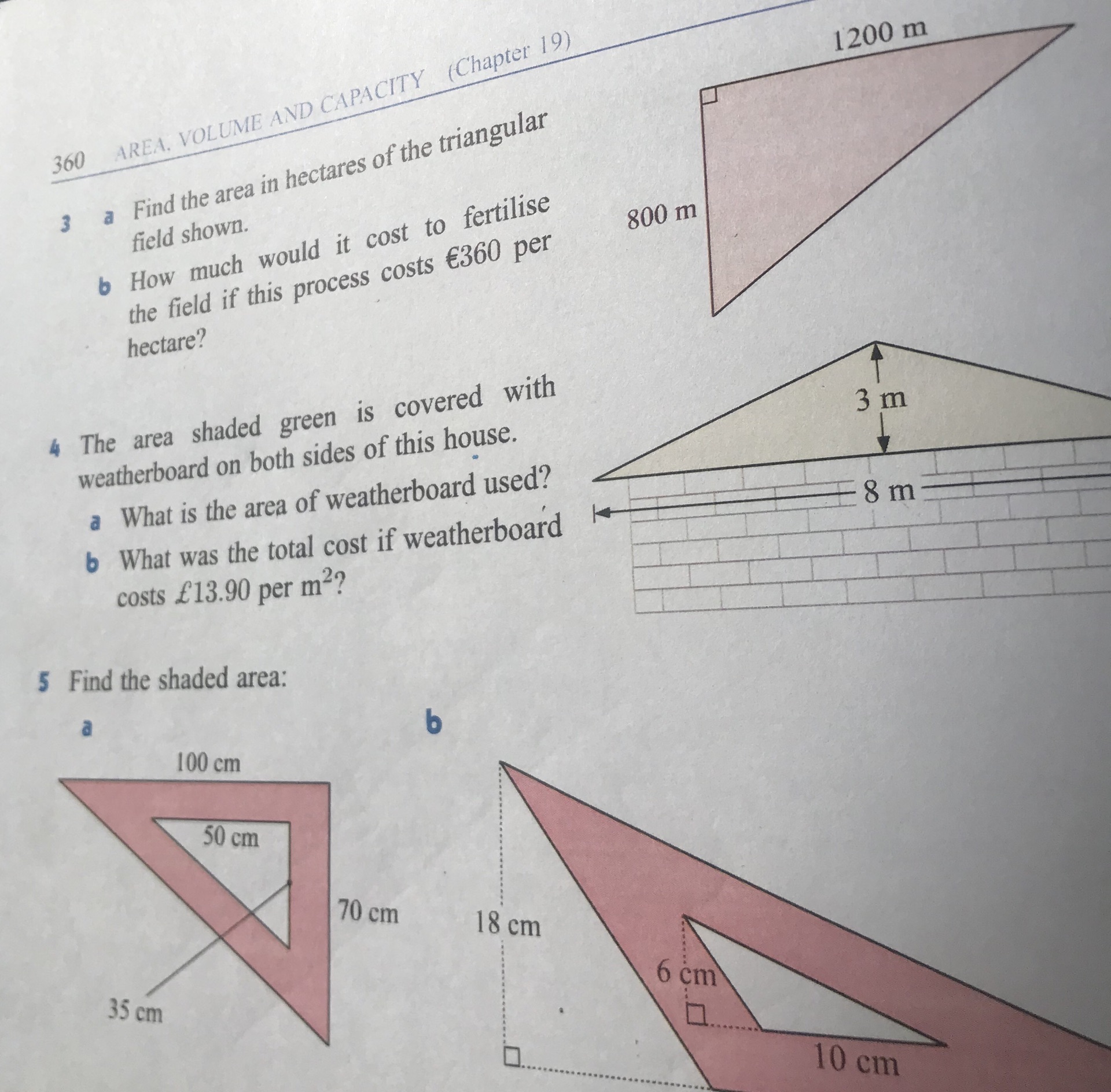 3 a Find the area in hectares of the | StudyX