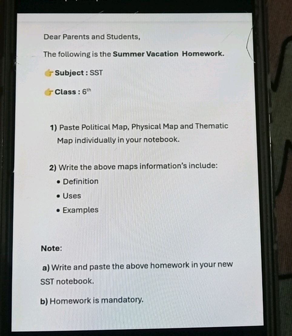 1) Paste Political Map, Physical Map and | StudyX