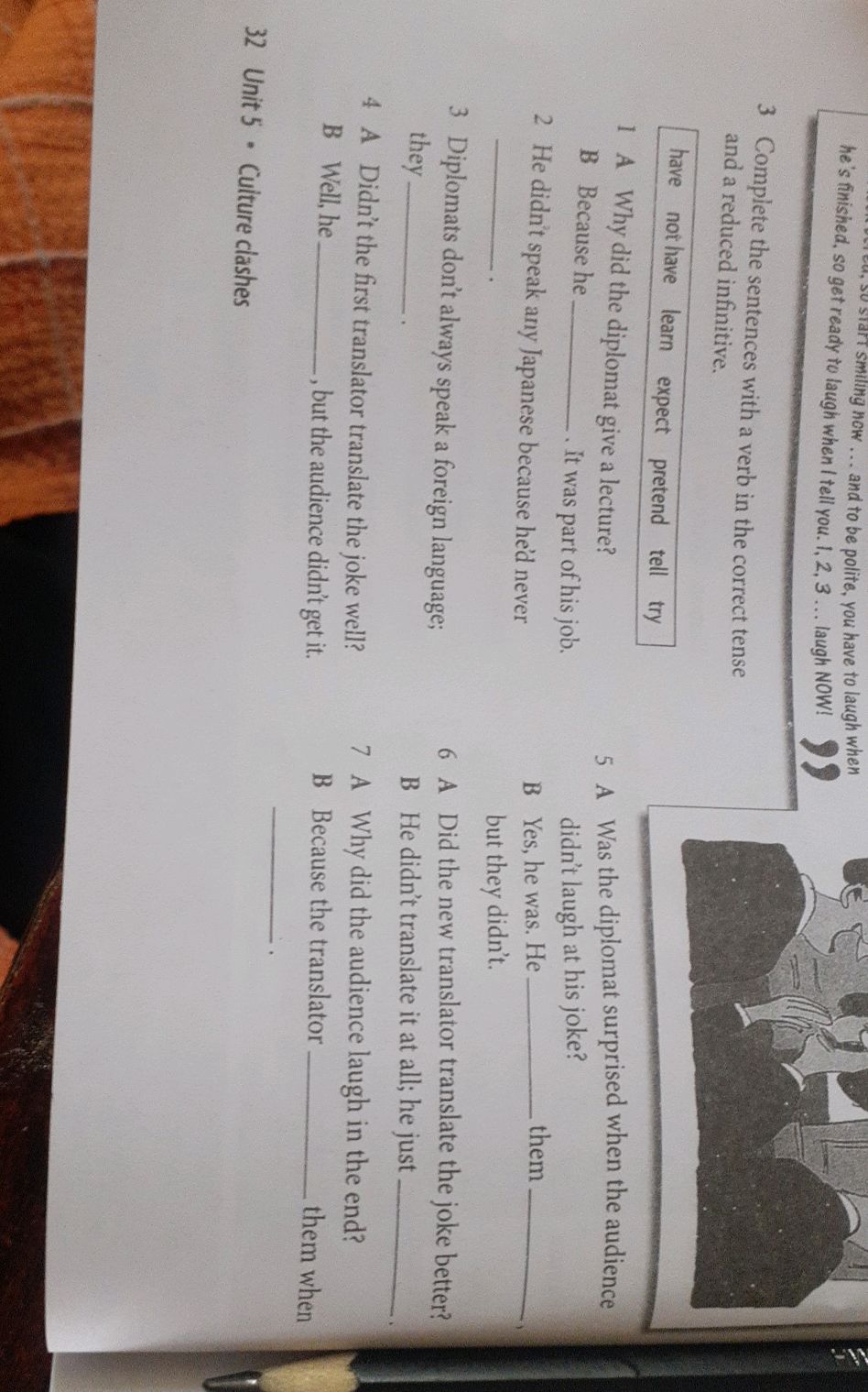 3 Complete the sentences with a verb in the | StudyX