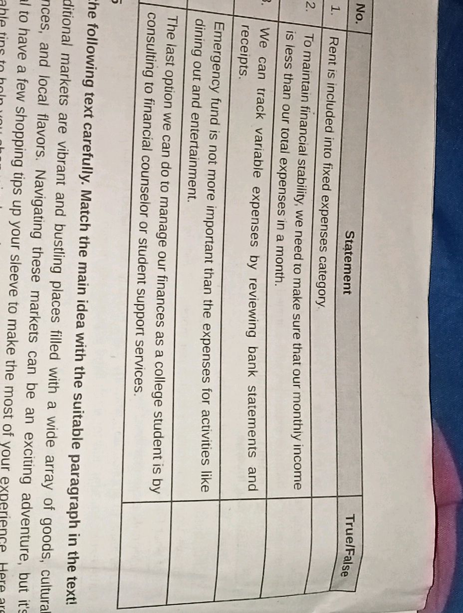 | No. | Statement | True/False | | StudyX