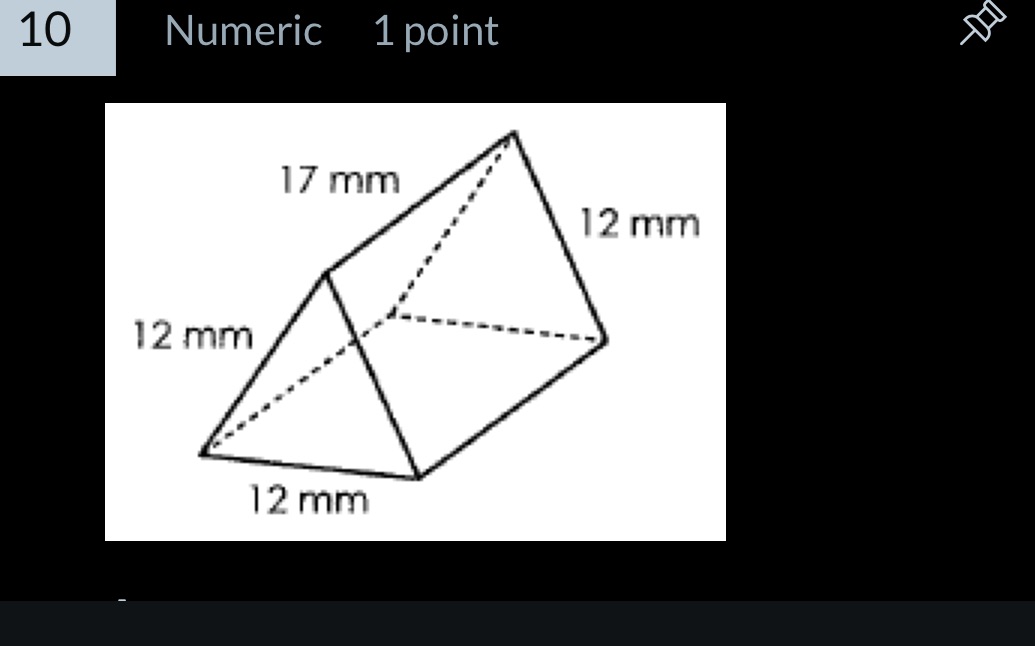 The image shows a triangular prism with the | StudyX