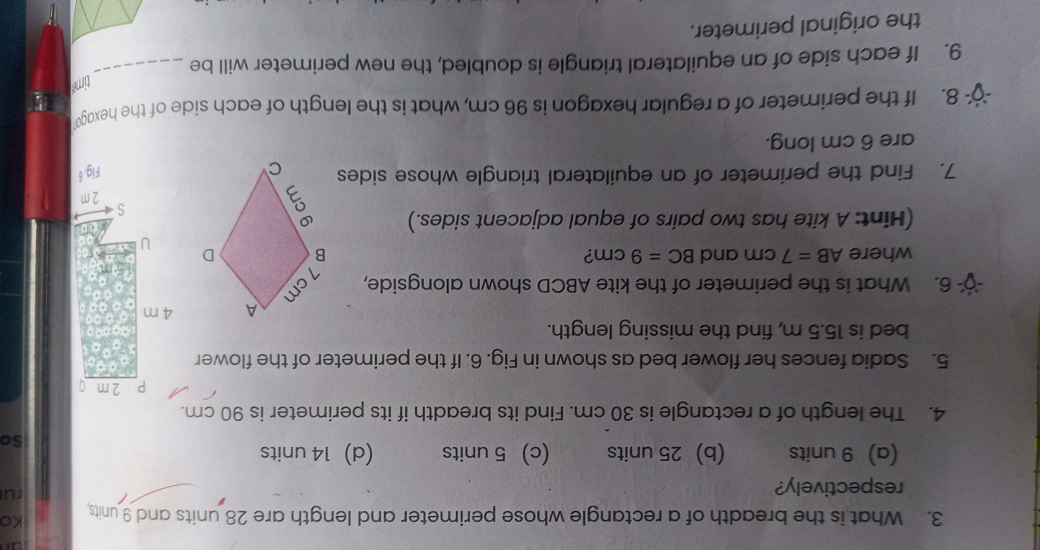 3. What is the breadth of a rectangle whose | StudyX
