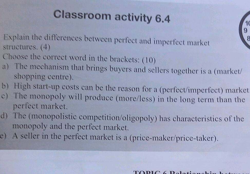 Explain the differences between perfect and | StudyX