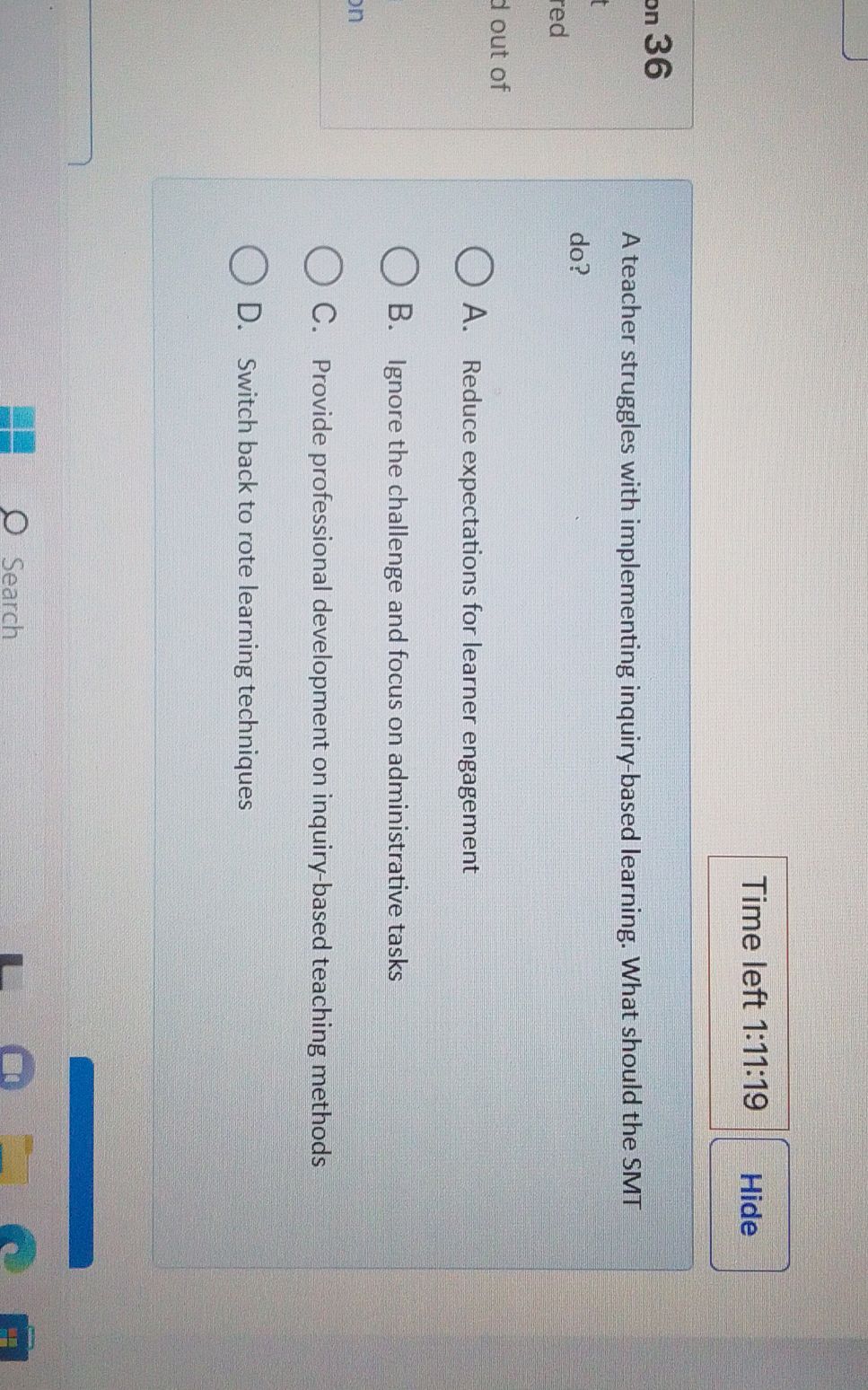 A teacher struggles with implementing | StudyX