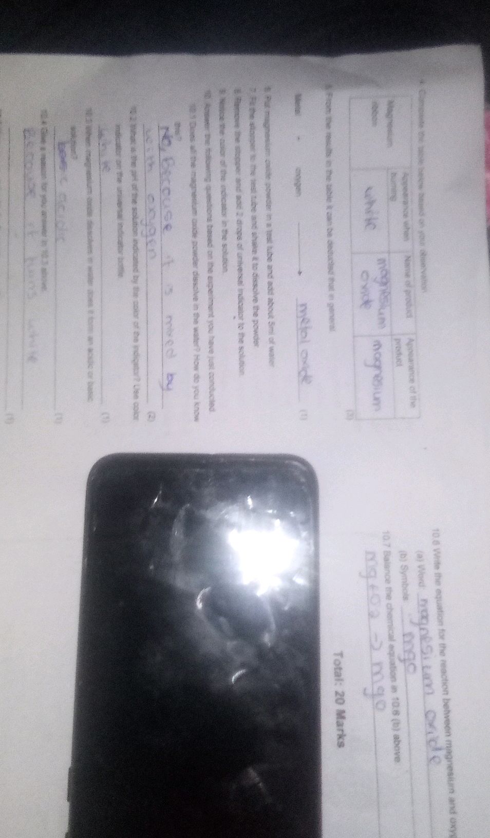 4. Complete the table below based on your | StudyX