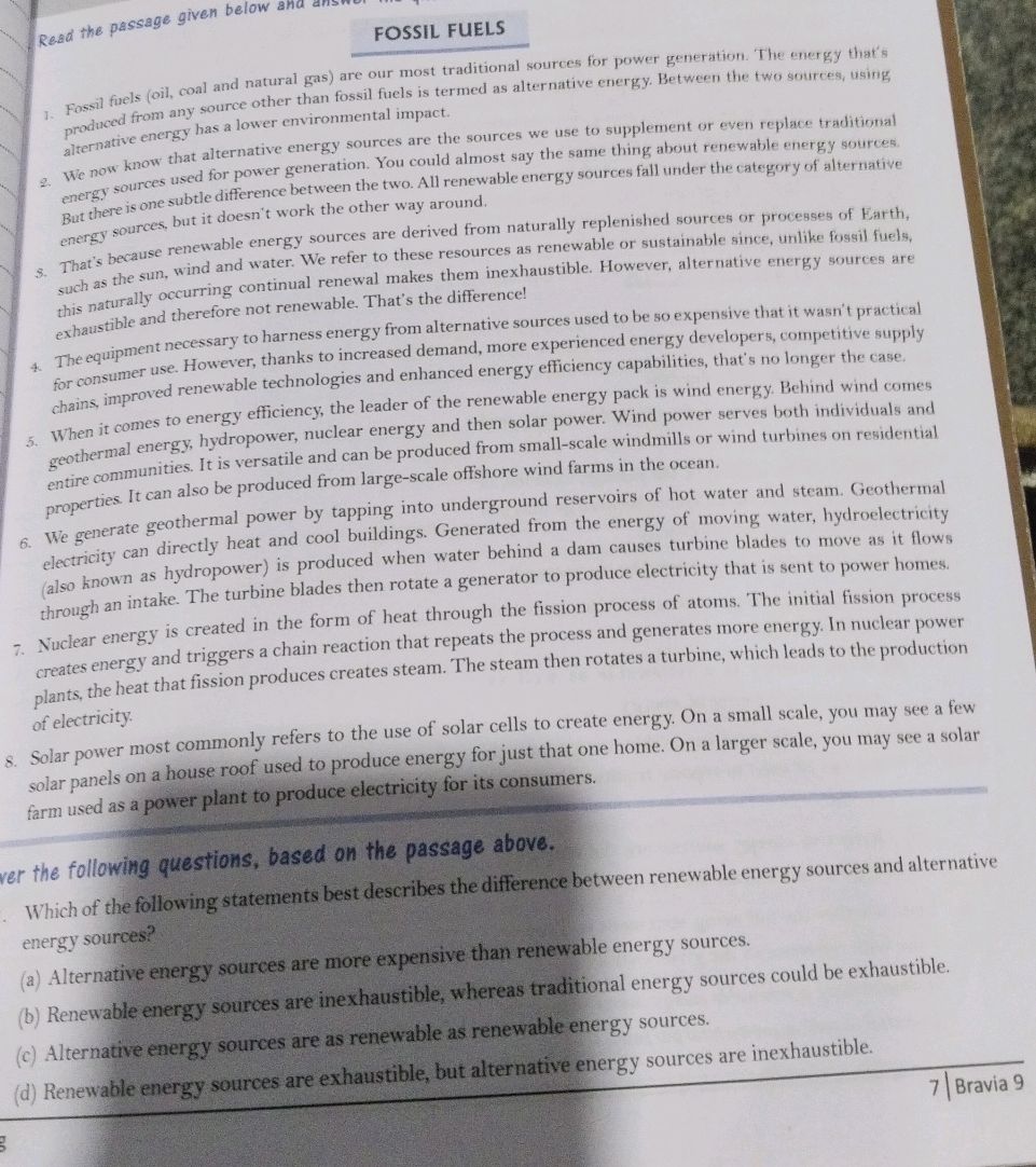 Which of the following statements best | StudyX