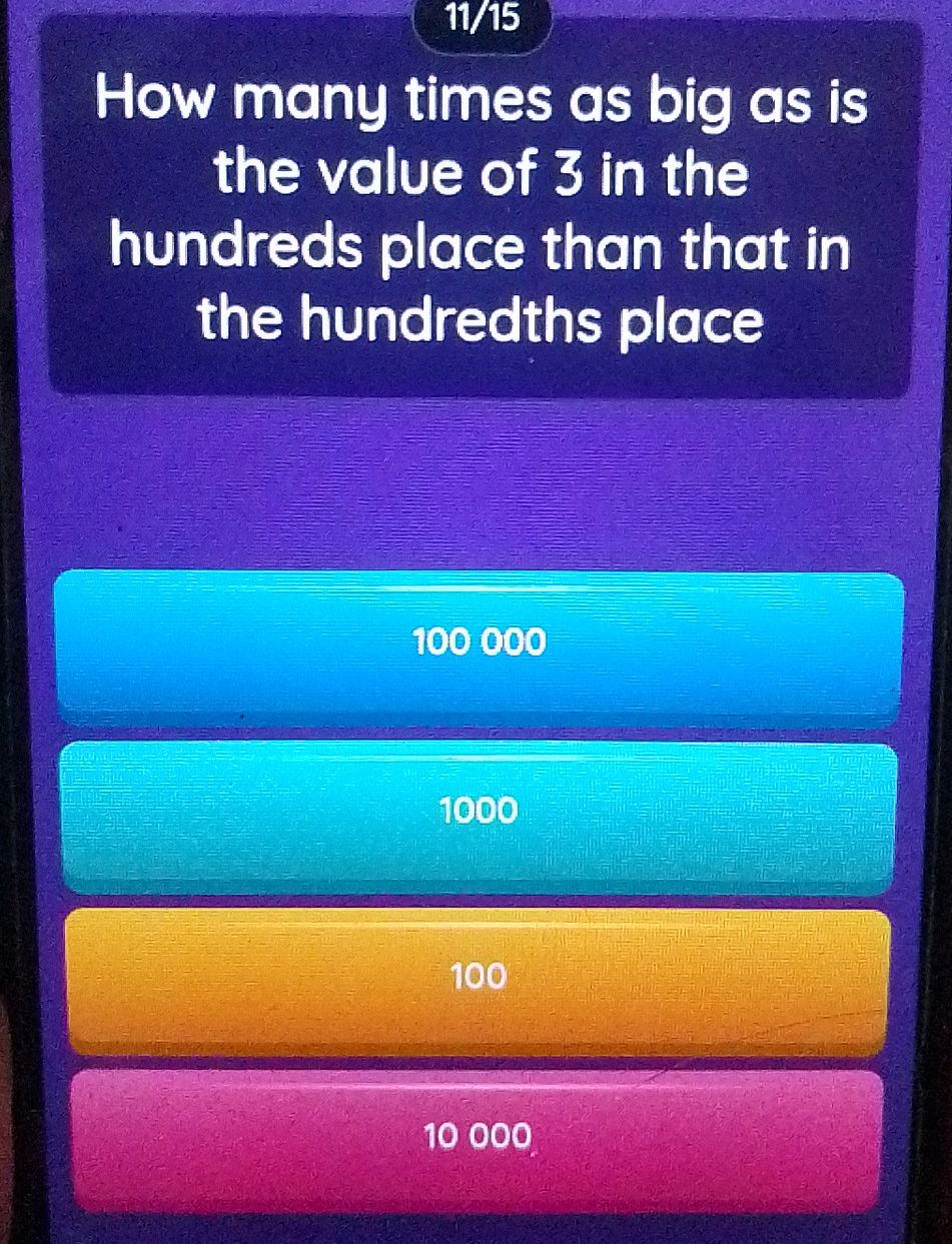 How many times as big as is the value of 3 | StudyX