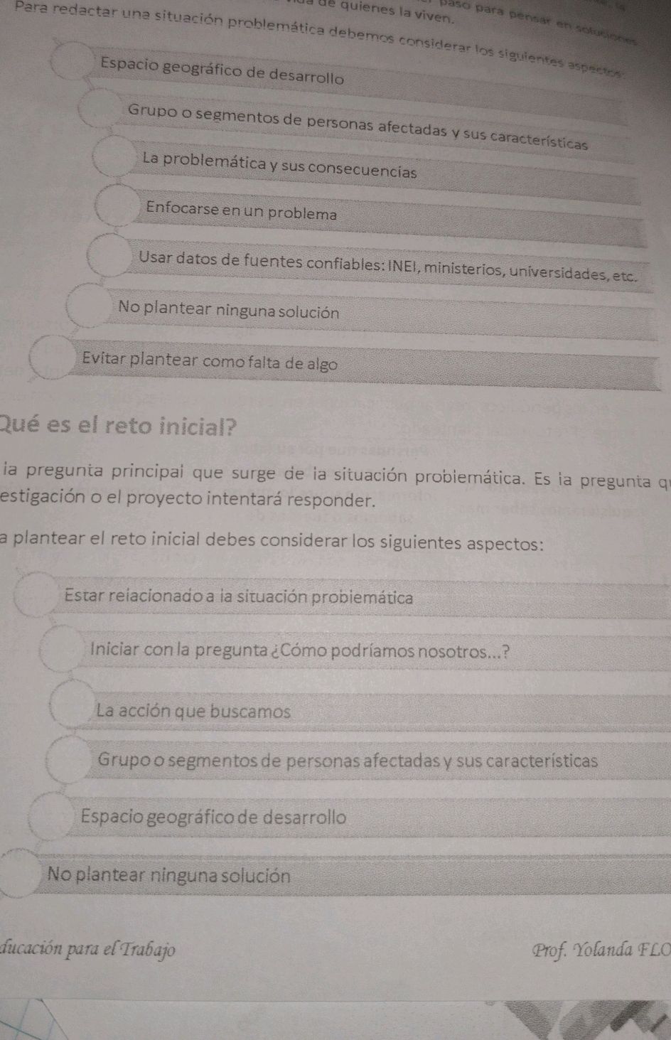 Para redactar una situación problemática | StudyX