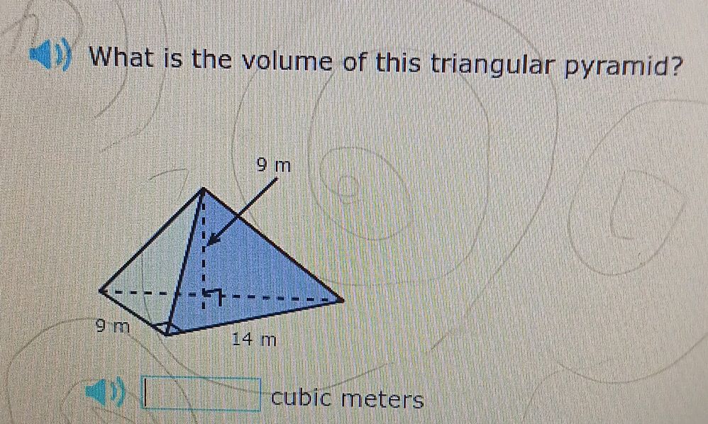 What is the volume of this triangular | StudyX