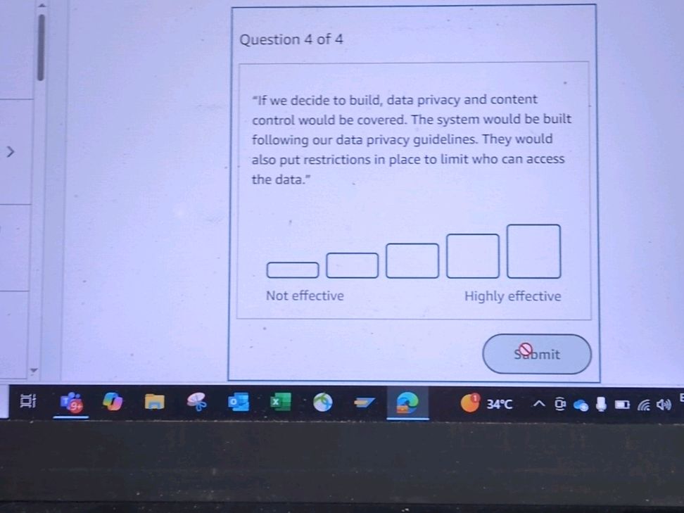 Question 4 of 4 "If we decide to build, | StudyX