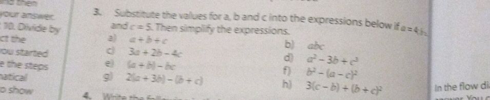 3. Substitute the values for a, b and c into | StudyX