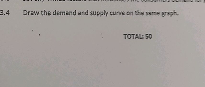 3. 4 Draw the demand and supply curve on | StudyX