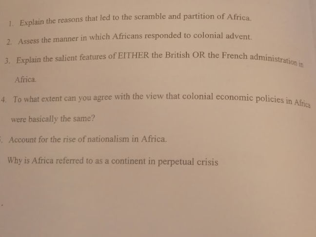 1. Explain the reasons that led to the | StudyX