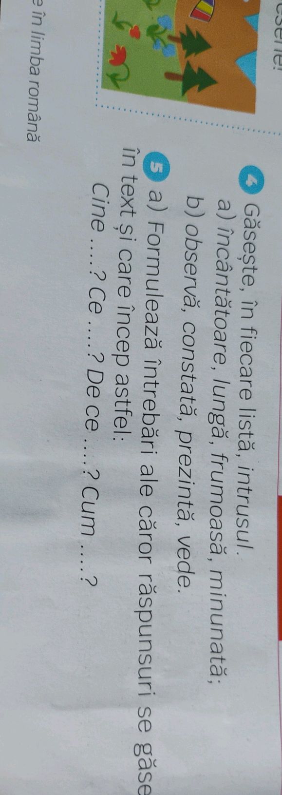 Găsește, în fiecare listă, intrusul. a) | StudyX
