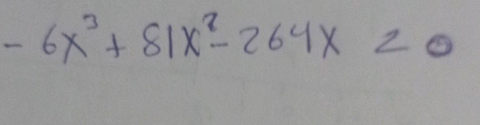 Solve the cubic equation -6x^3 + 81x^2 - | StudyX