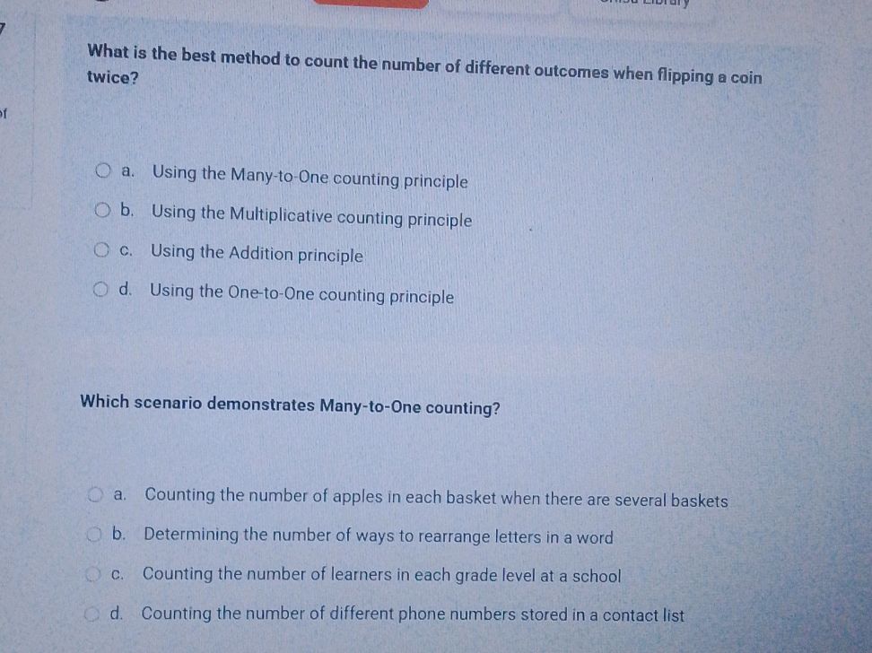 What is the best method to count the number | StudyX