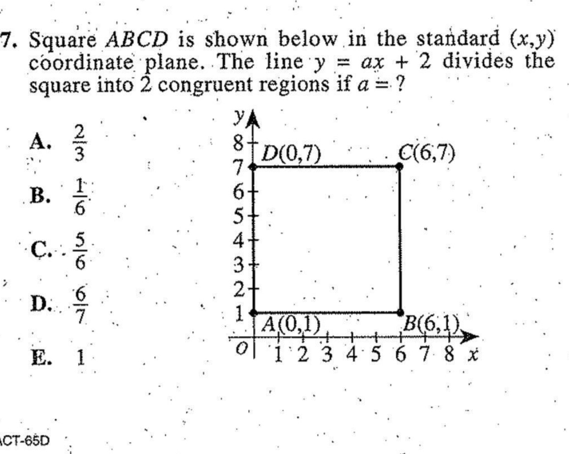 7. Square ABCD is shown below in the | StudyX