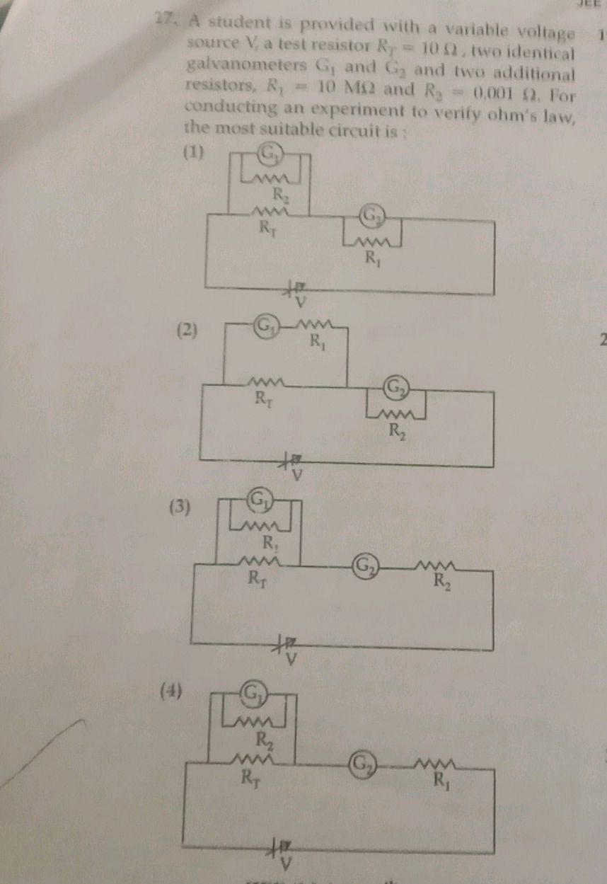 27. A student is provided with a variable | StudyX
