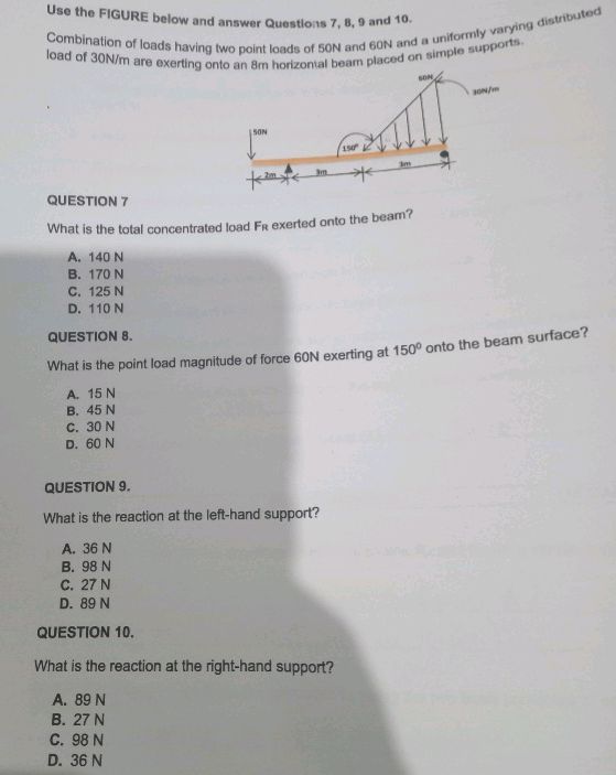 Use the FIGURE below and answer Questions 7, | StudyX