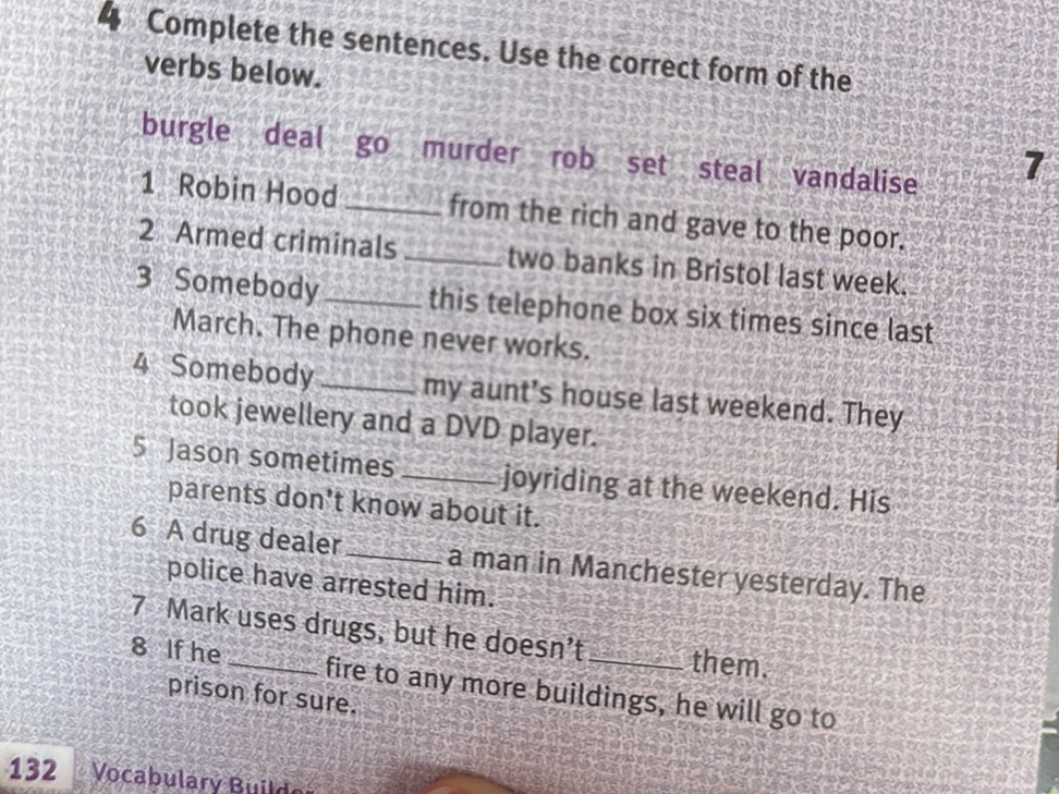 4 Complete the sentences. Use the correct | StudyX