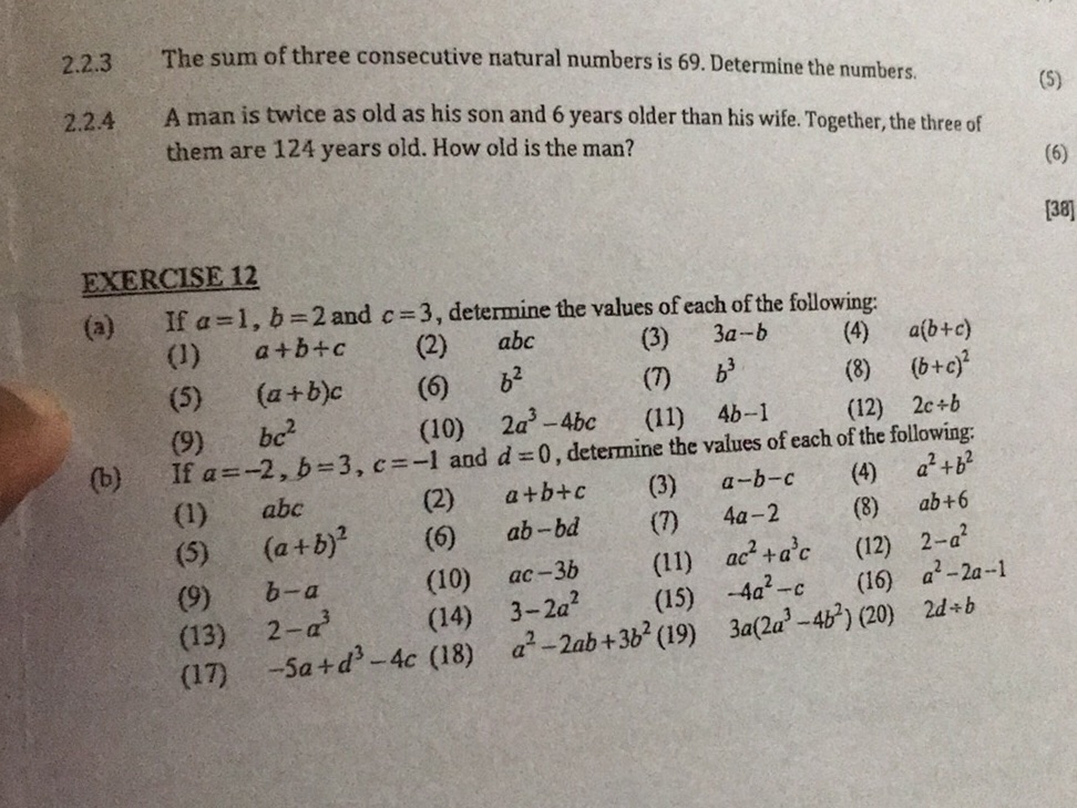 2.2.3 The sum of three consecutive natural | StudyX