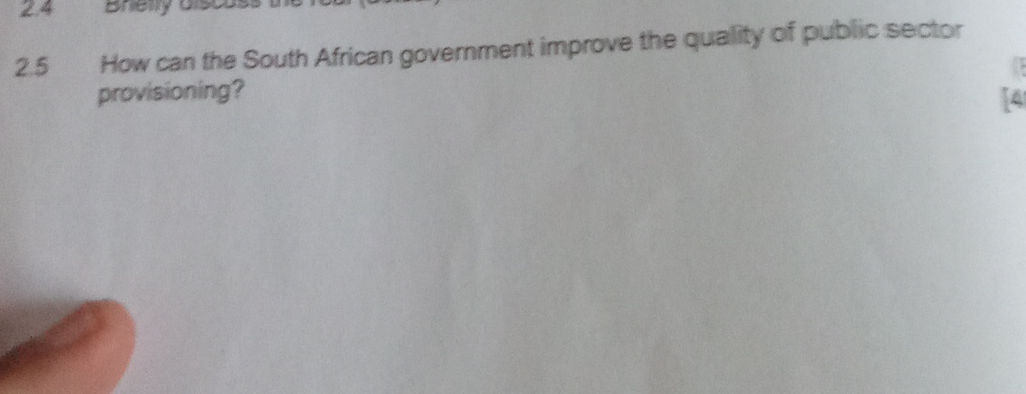 2. 5 How can the South African government | StudyX