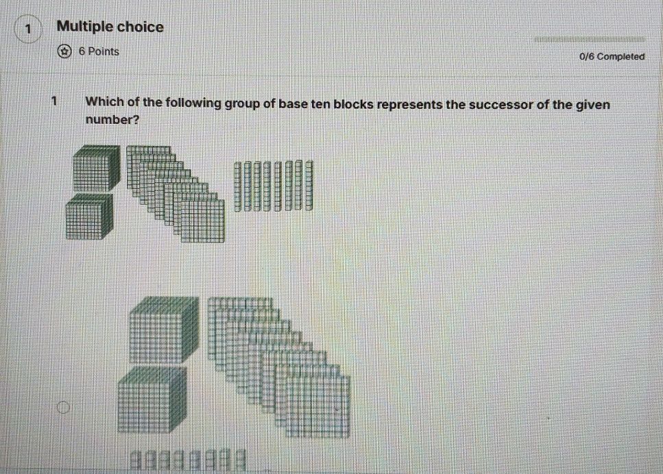 Which of the following group of base ten | StudyX