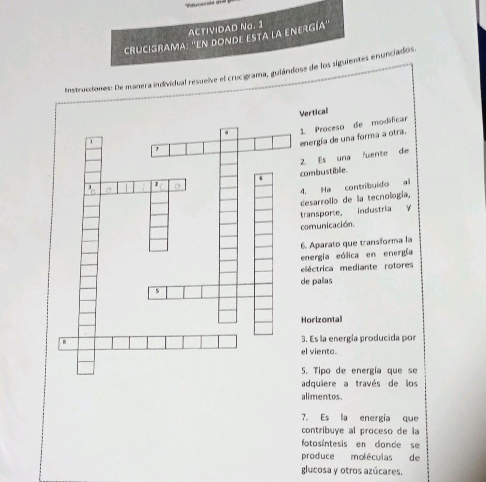 Instructions: Solve the crossword puzzle | StudyX