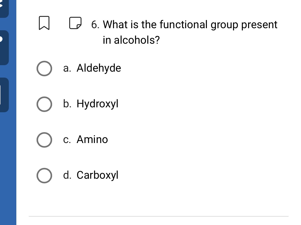 6. What is the functional group present in | StudyX