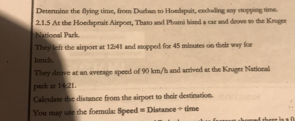 Calculate the distance from the airport to | StudyX