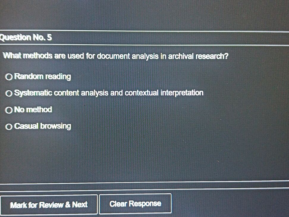 What methods are used for document analysis | StudyX