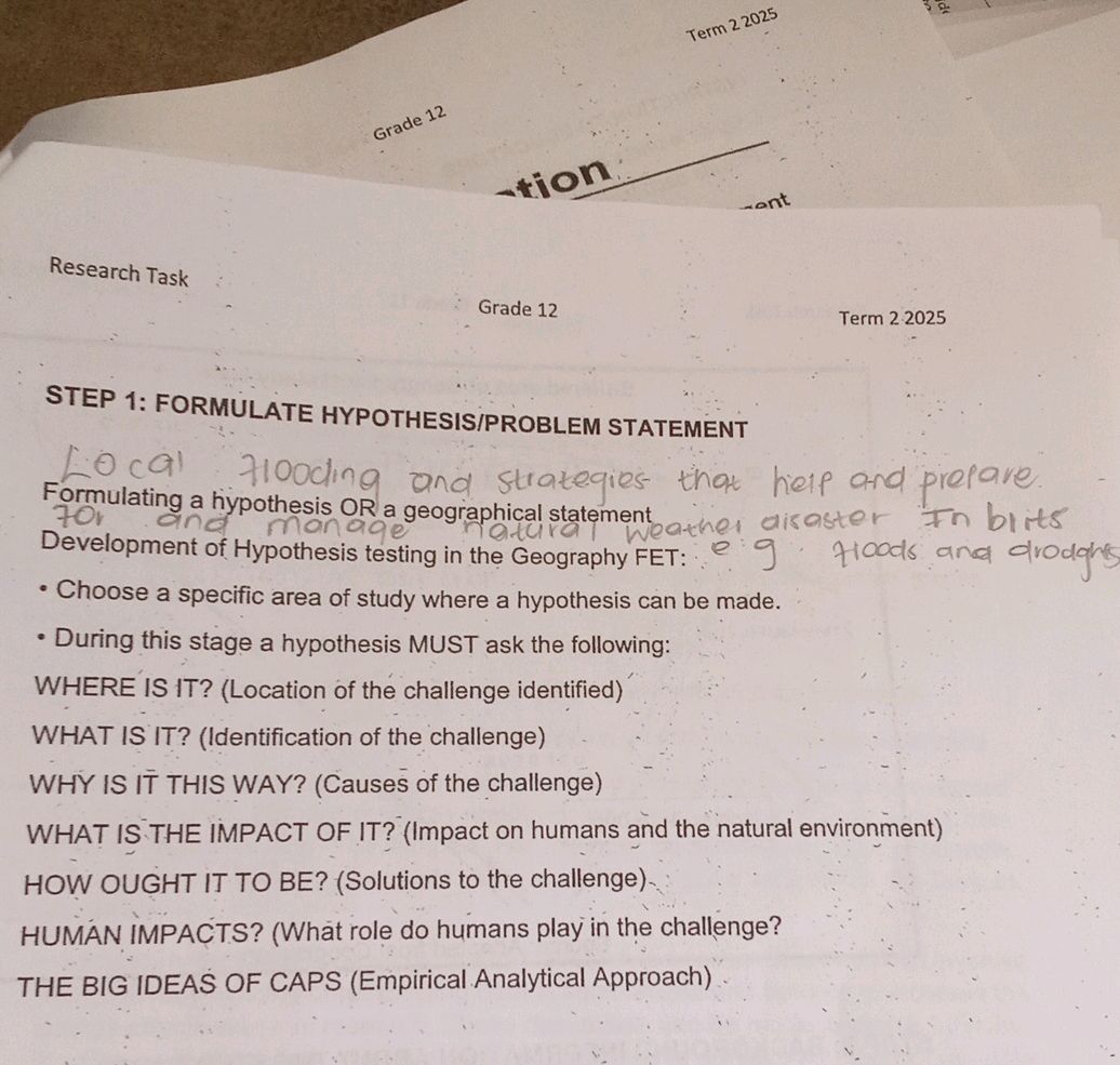 STEP 1: FORMULATE HYPOTHESIS/PROBLEM | StudyX