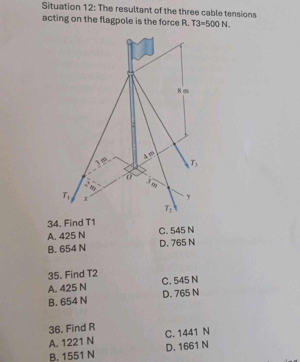 Situation 12: The resultant of the three | StudyX