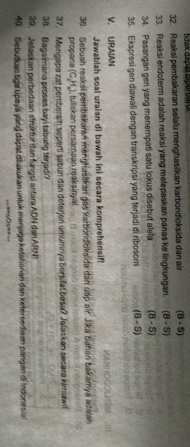 36. Sebuah reaksi pembakaran menghasilkan | StudyX