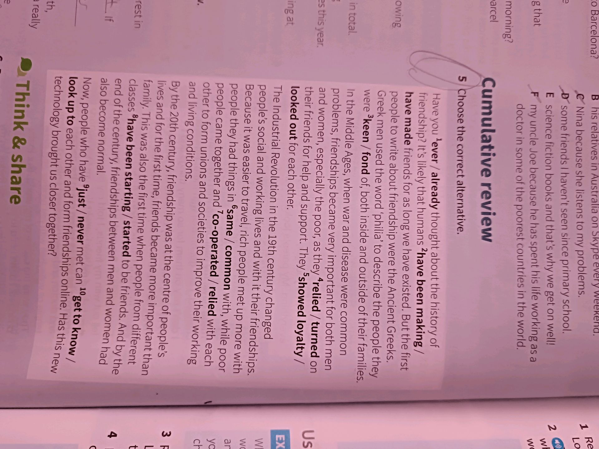 5 Choose the correct alternative. Have you | StudyX