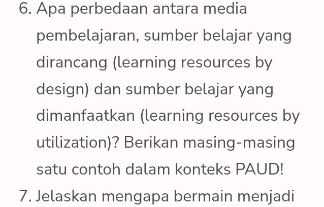 6. Apa perbedaan antara media pembelajaran, | StudyX