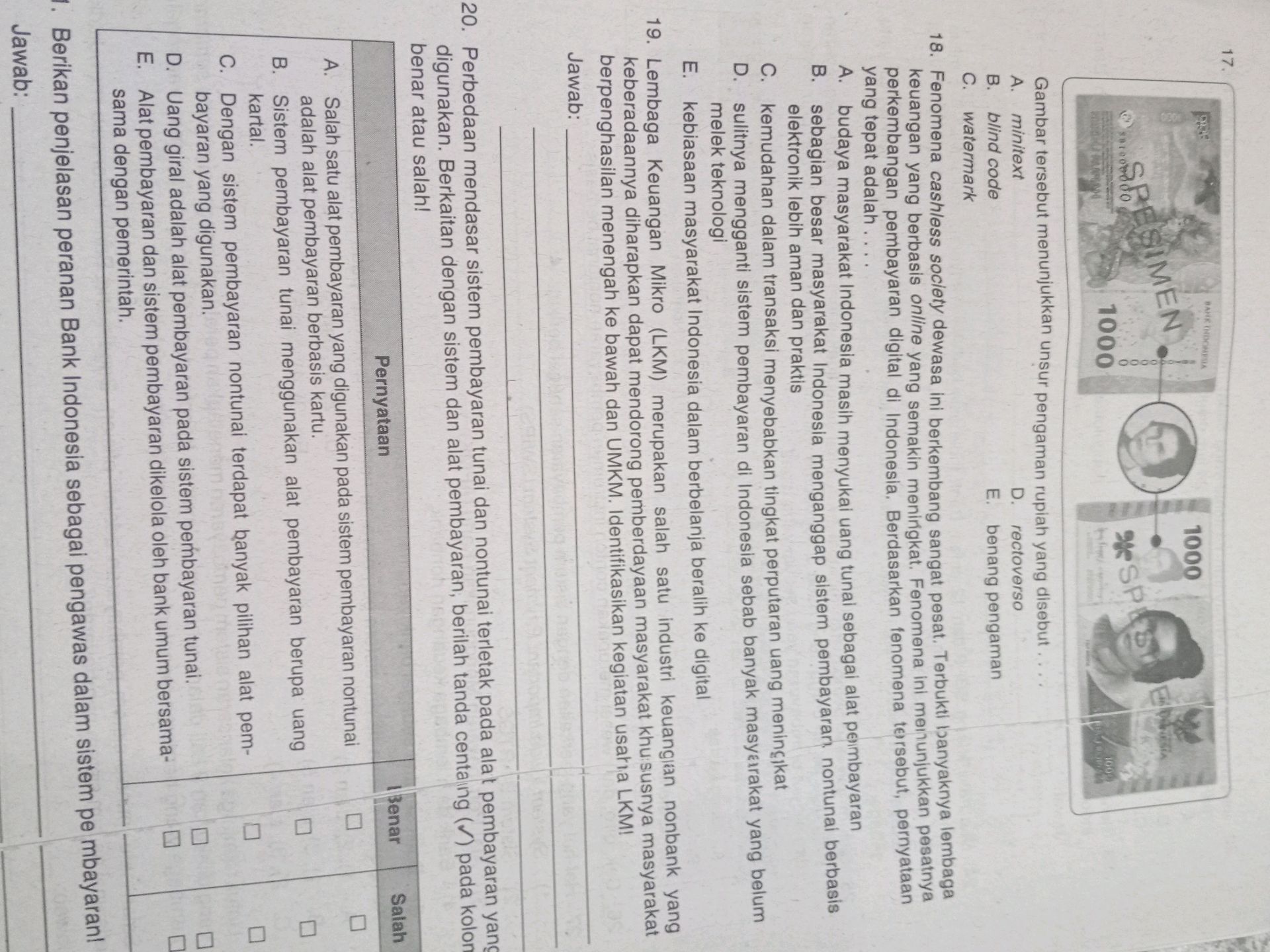 17. Gambar tersebut menunjukkan unsur | StudyX