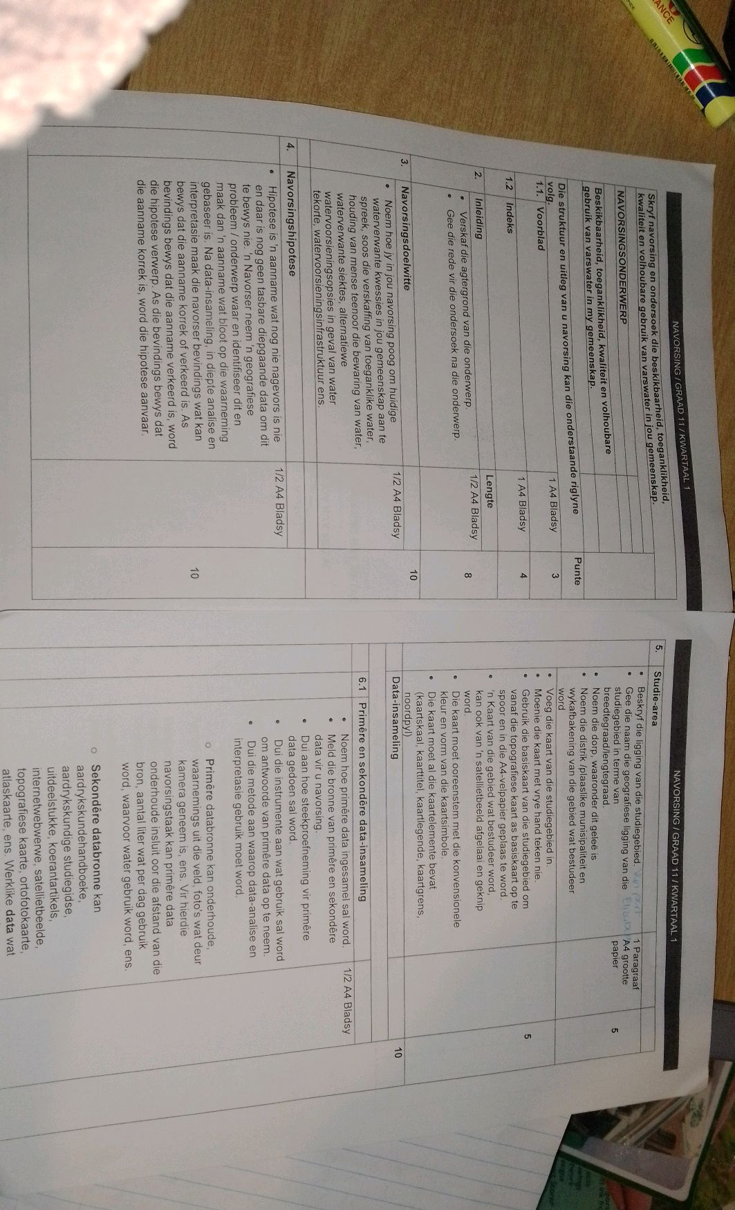 5. Skryf navorsing en ondersoek die | StudyX