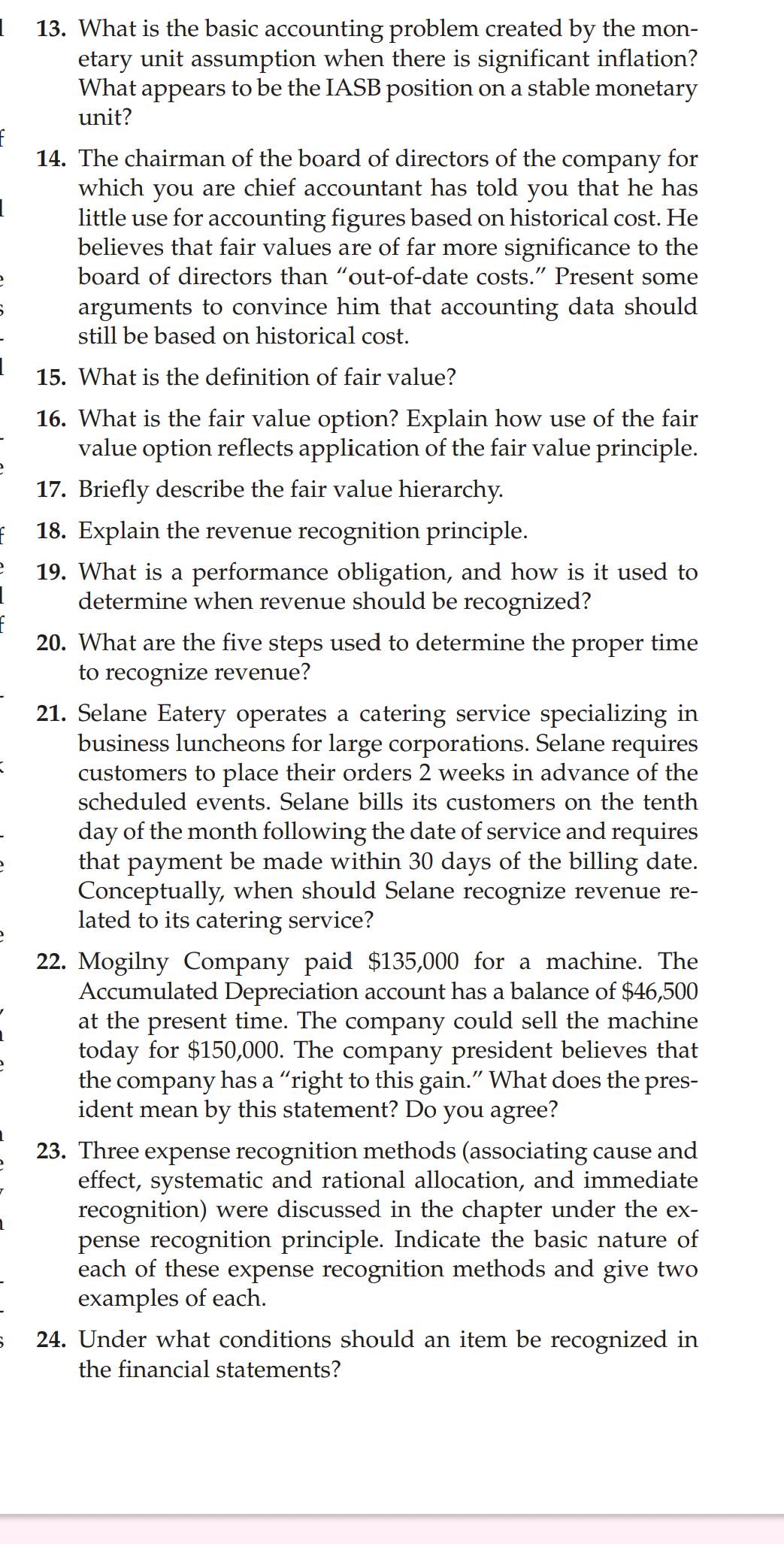 13. What is the basic accounting problem | StudyX