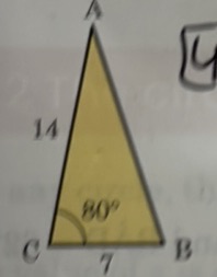 The image shows a triangle ABC with side | StudyX