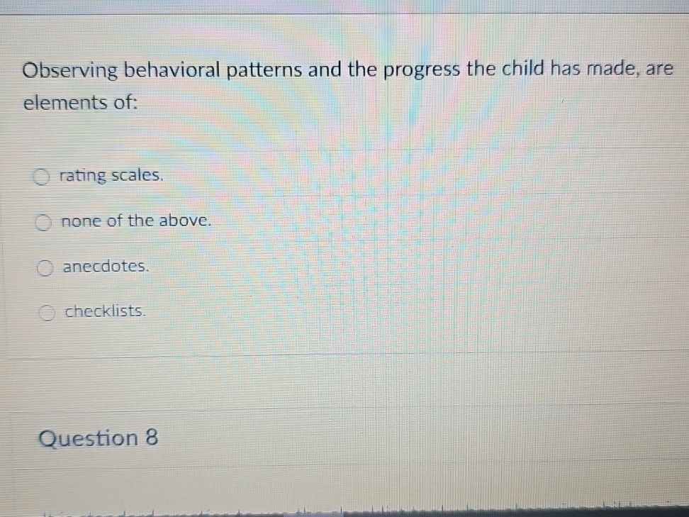 Observing behavioral patterns and the | StudyX