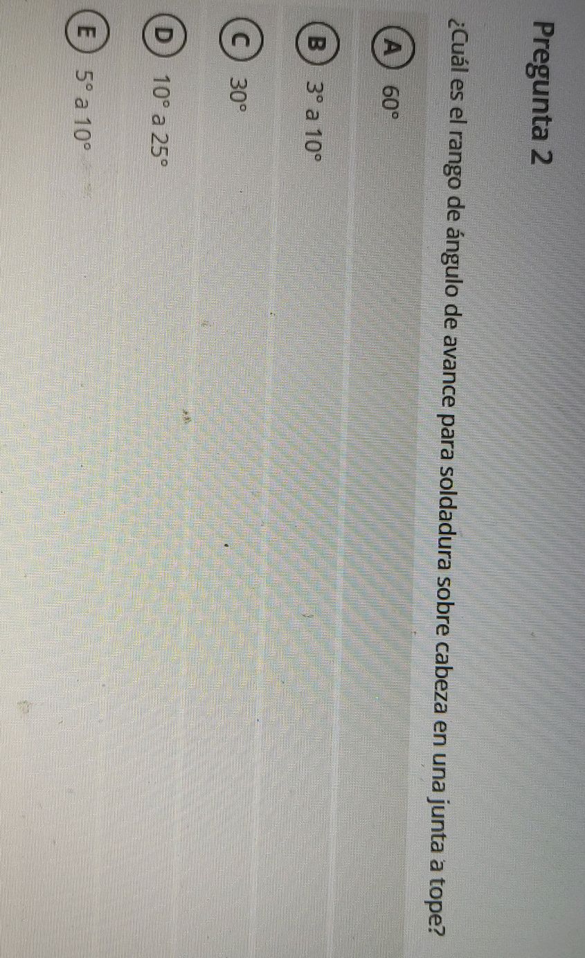 ¿Cuál es el rango de ángulo de avance para | StudyX