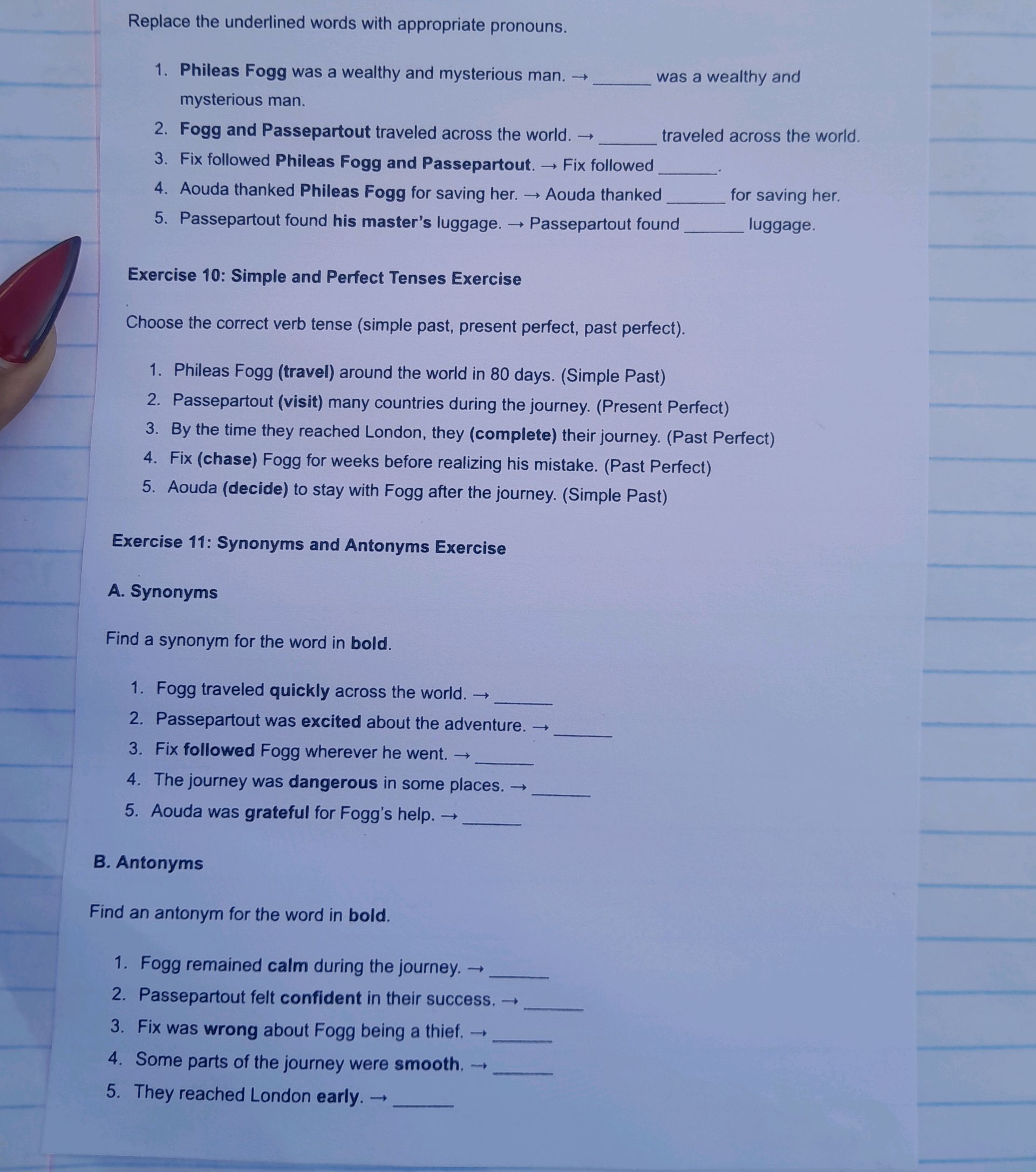 Replace the underlined words with | StudyX