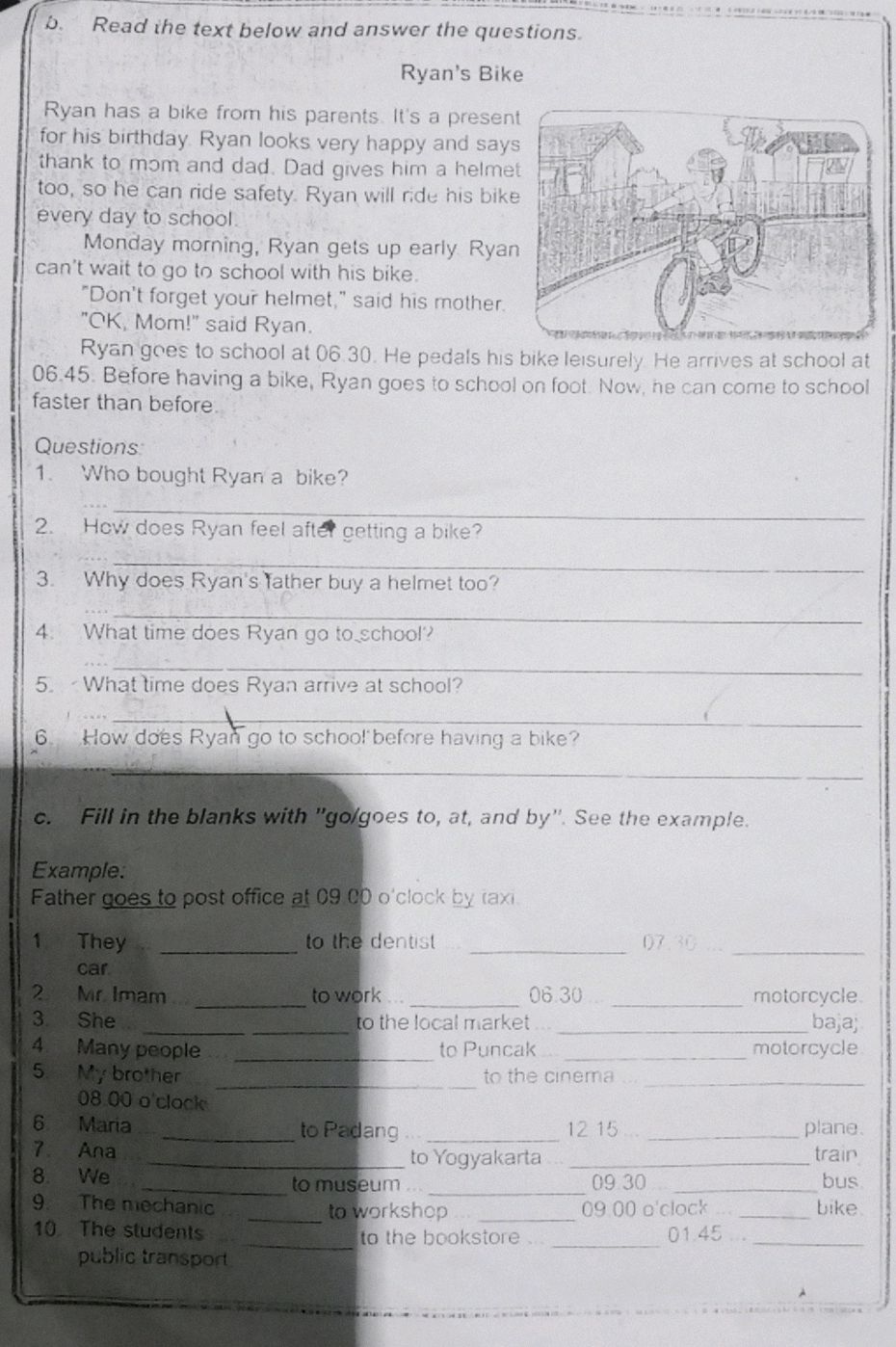 b. Read the text below and answer the | StudyX