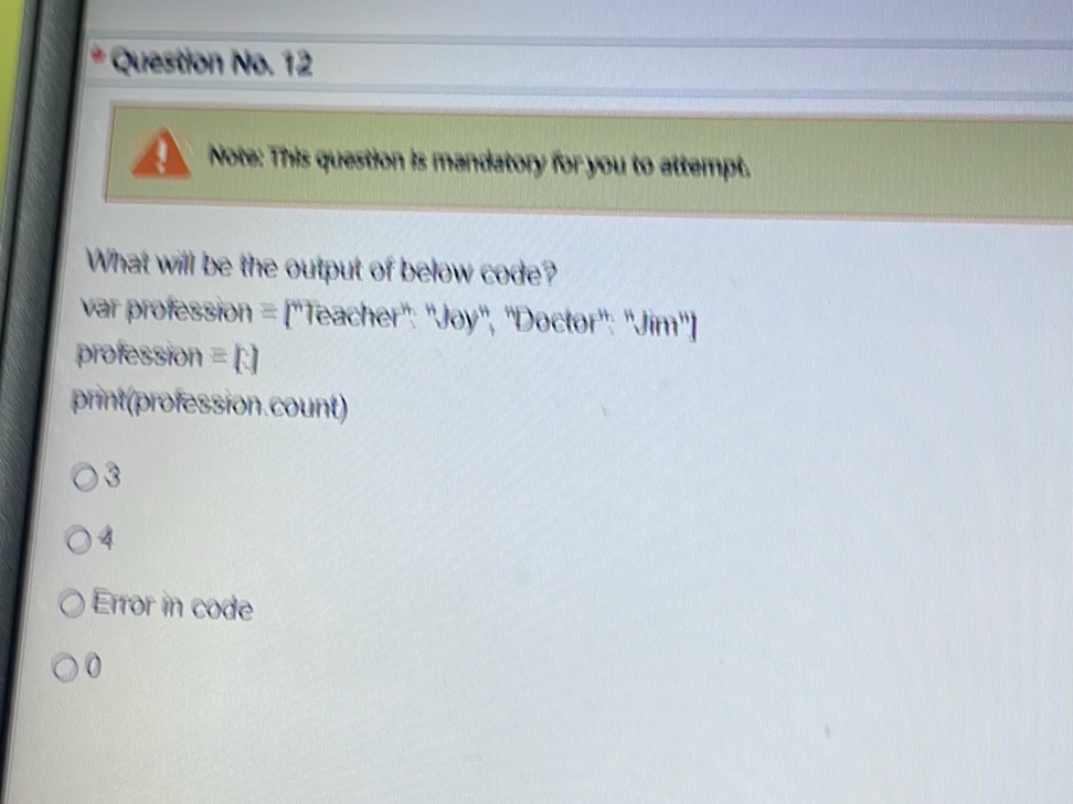 What will be the output of below code? var | StudyX