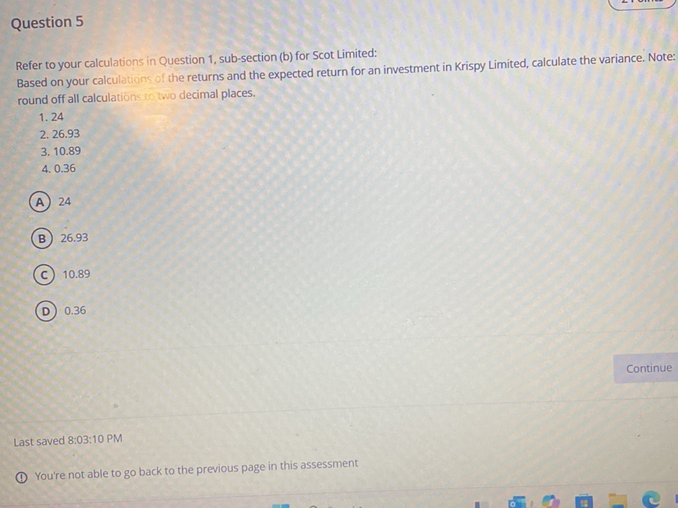 Refer to your calculations in Question 1, | StudyX