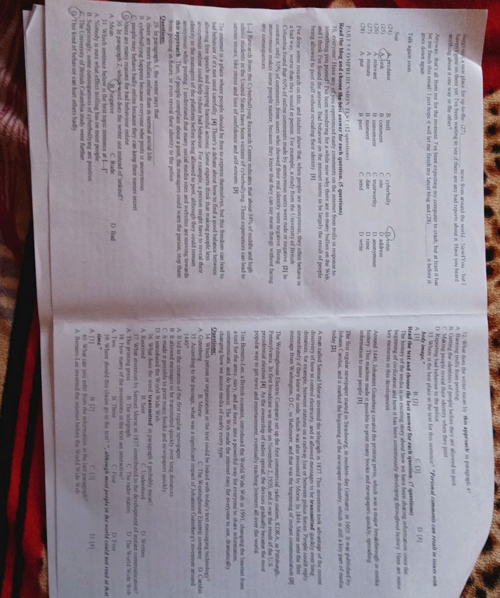 32. What does the writer mean by 'this | StudyX