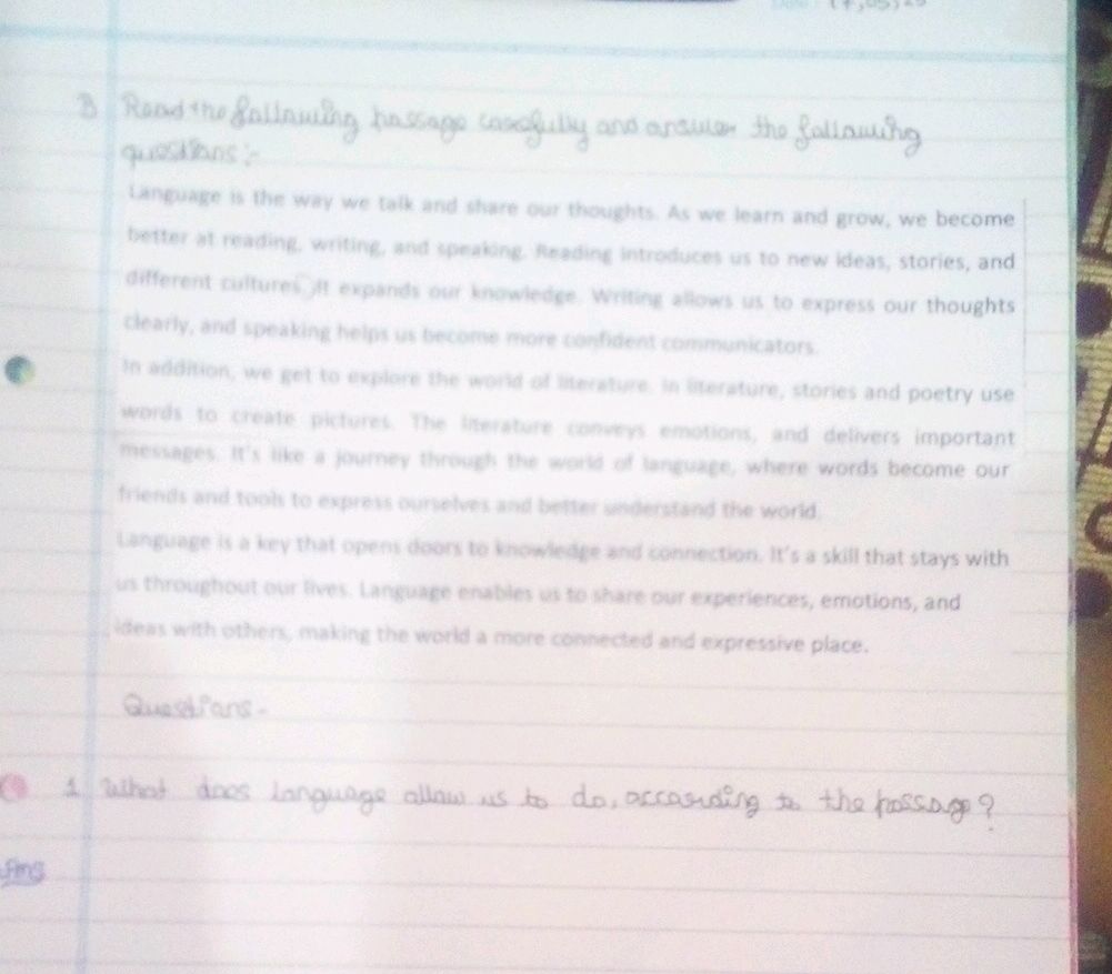 3. Read the following passage carefully and | StudyX